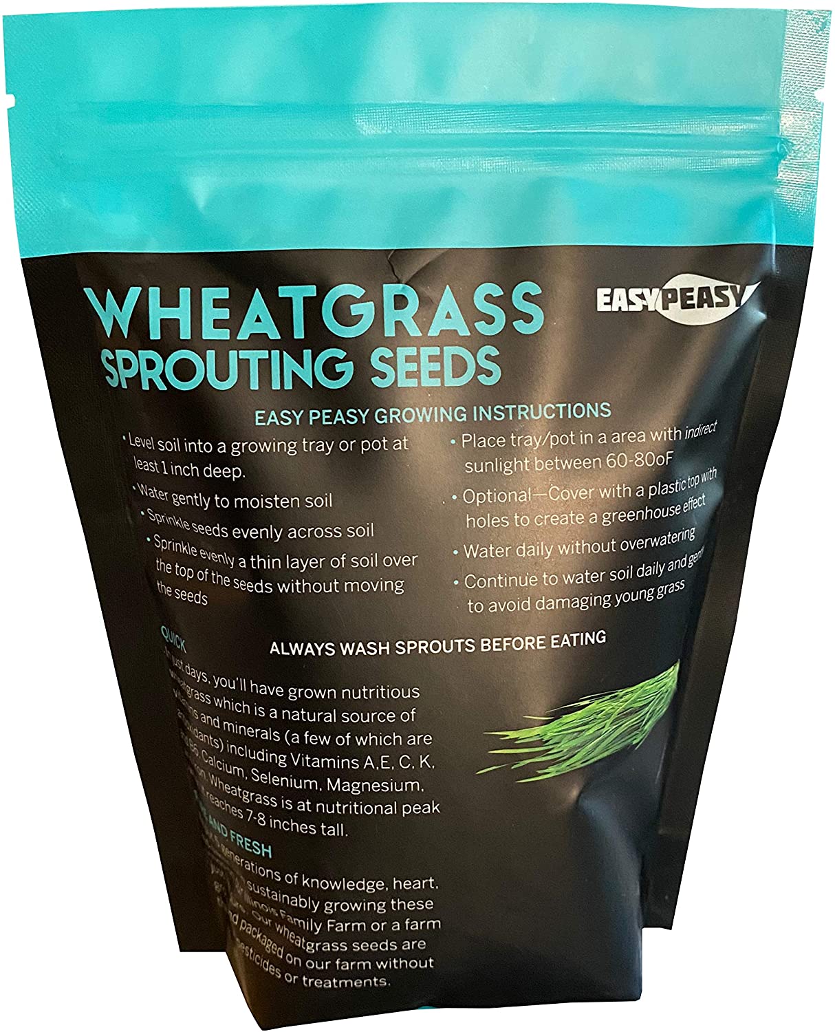 Wheatgrass Sprouting Seeds - Plant Care Products – Easy Peasy Plants