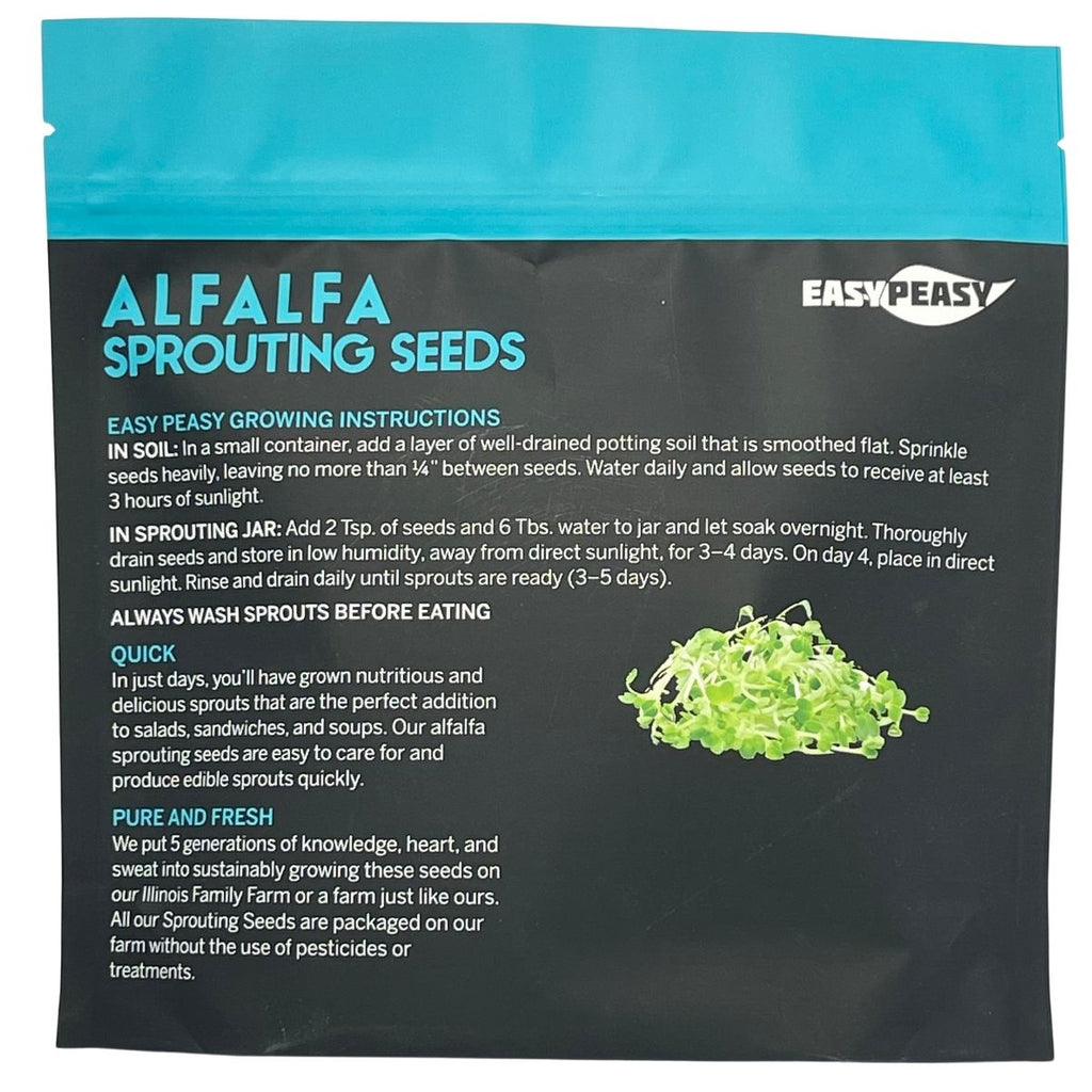 Alfalfa Sprouting Seeds - Plant Care Products – Easy Peasy Plants